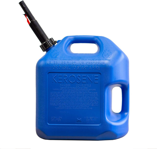 Midwest Can 7610 5 GL Kerosene Can With Quick Flow Spout