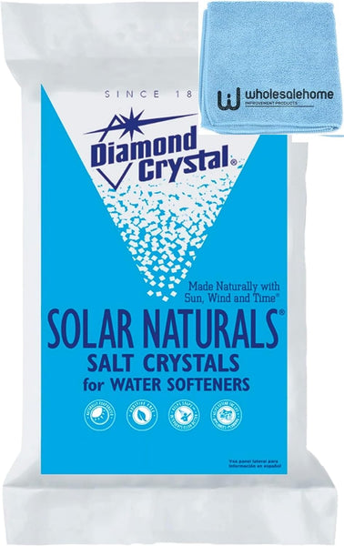DIAMOND CRYSTAL SOLAR NATURALS WATER SOFTENER SALT 50 Lbs. 100012455 W