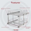 Rev-A-Shelf 5WB2-2122CR-1 / 21 x 22 in Two-Tier Pull-Out Baskets