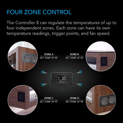 AC Infinity Controller 8, Thermal Fan Controller - Multiple Zones