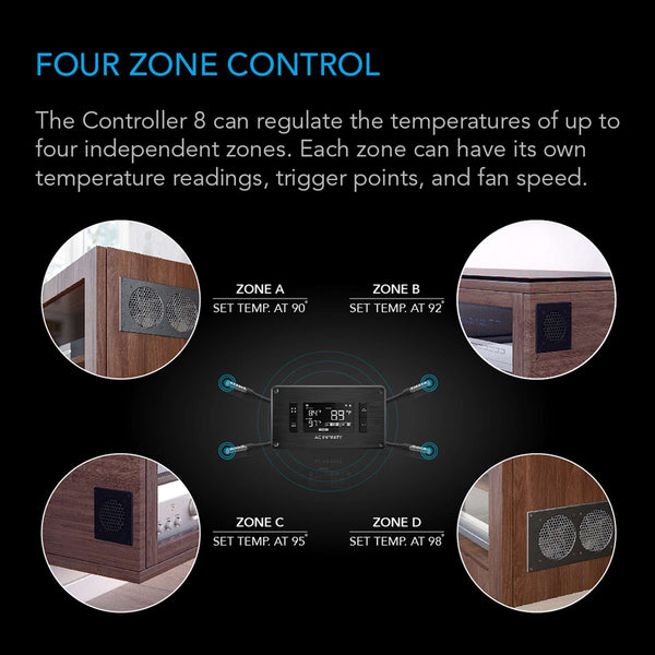 AC Infinity Controller 8, Thermal Fan Controller - Multiple Zones