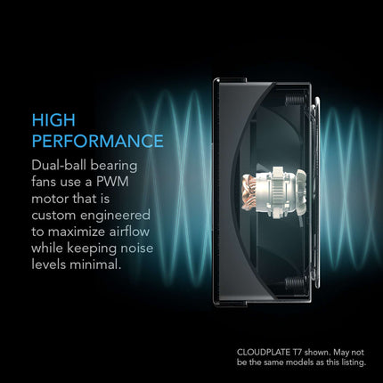 AC Infinity Cloudplate T7-N,Quiet rack cooling fan system 2U, Intake