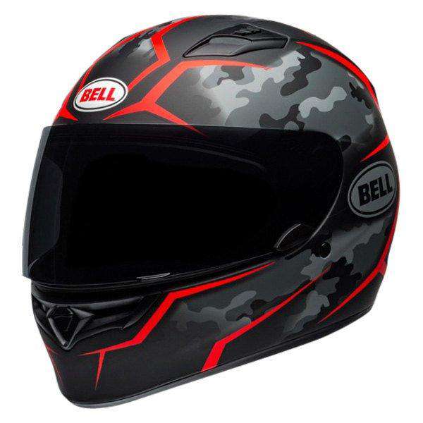 Bell Qualifier Stealth Camo Matte Black/Red Helmet